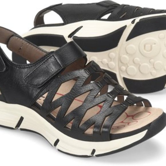 Bionica | Shoes | Bionica Ossipee Black Cushioned Leather Sport Casual ...